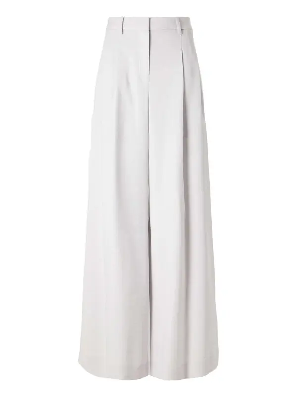 TWP Avery Stretch Wool-crepe Wide-leg Pants - Light Blue