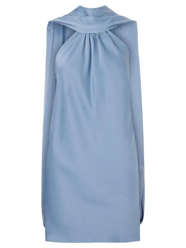 Simkhai Toni Satin Mini Dress - Blue