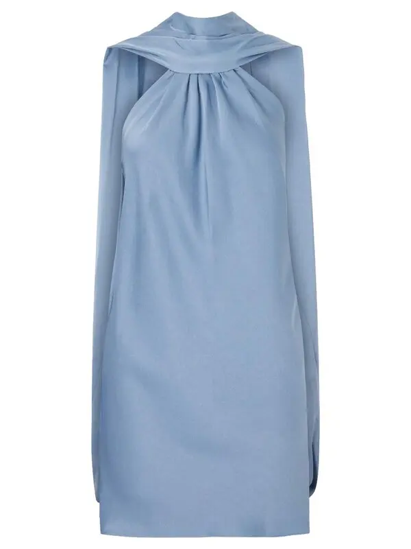 Simkhai Toni Satin Mini Dress - Blue