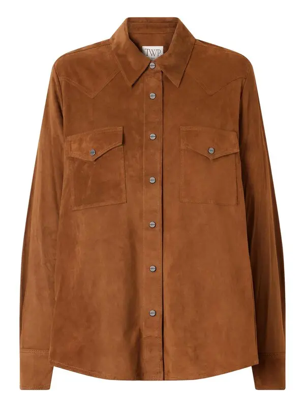 TWP Suede Jacket - Brown