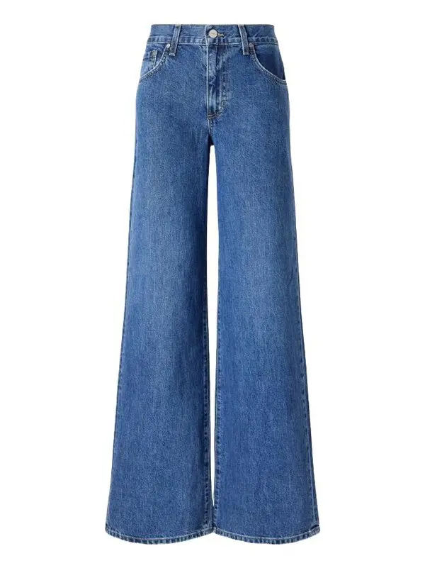 TWP New Straight High-waist Straight-leg Jeans - Mid Denim