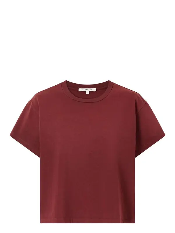 SLVRLAKE Square Cotton-jersey T-shirt - Red
