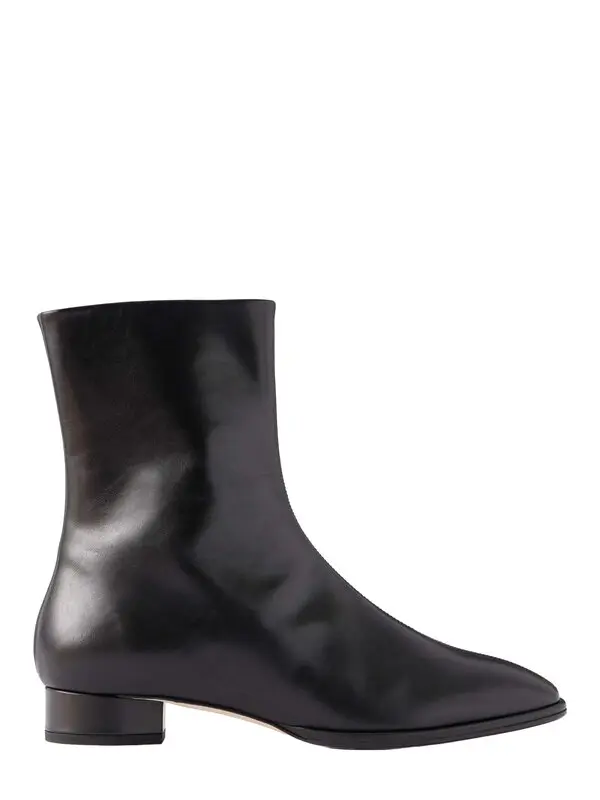 AeydĒ Roisin Leather Ankle Boots - Black