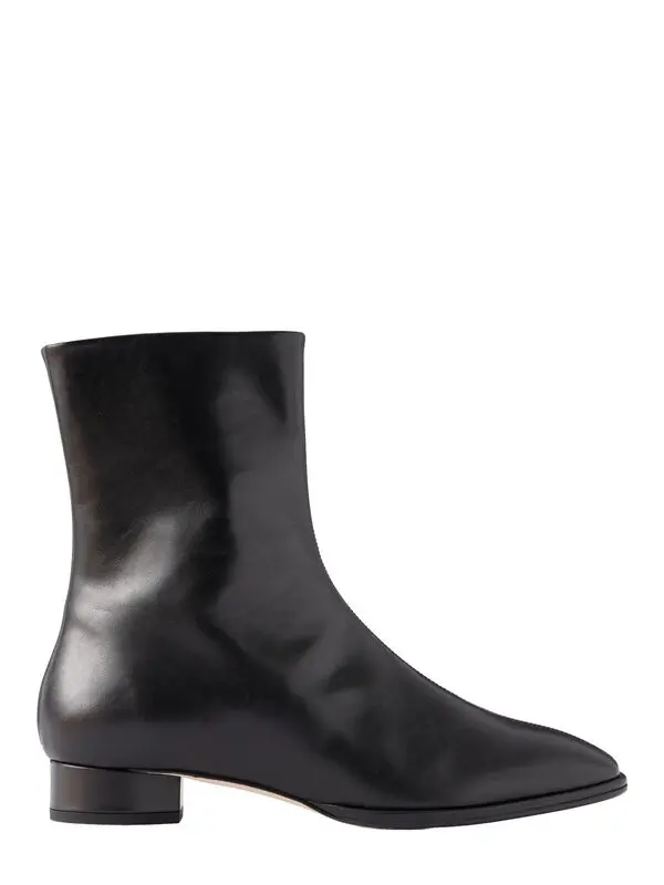AeydĒ Roisin Leather Ankle Boots - Black