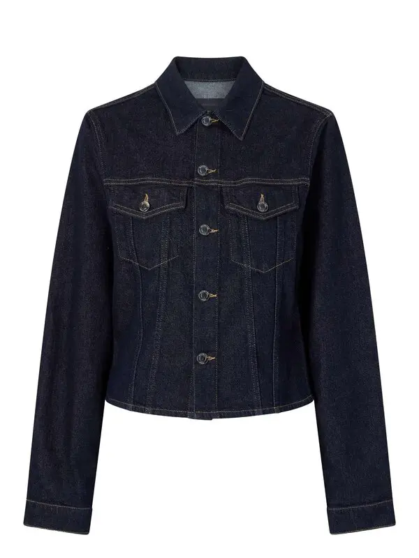HAIKURE Cherry Denim Jacket - Dark Denim