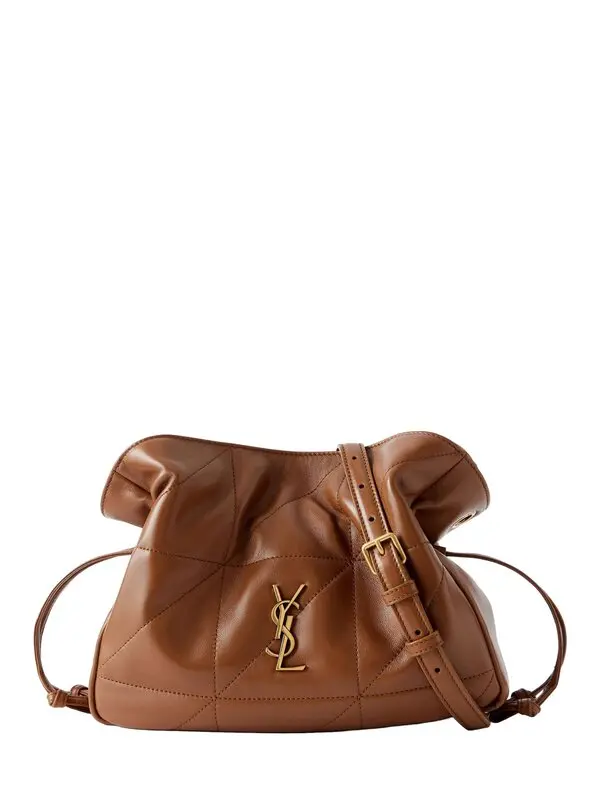 Saint Laurent Jamie Quilted Leather Shoulder Bag - Light Brown