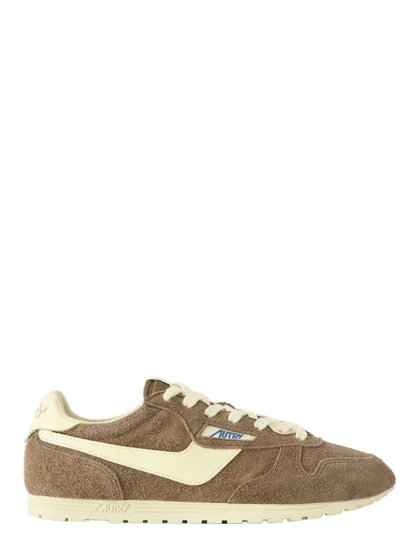 AUTRY Windspin Suede Sneakers - Brown