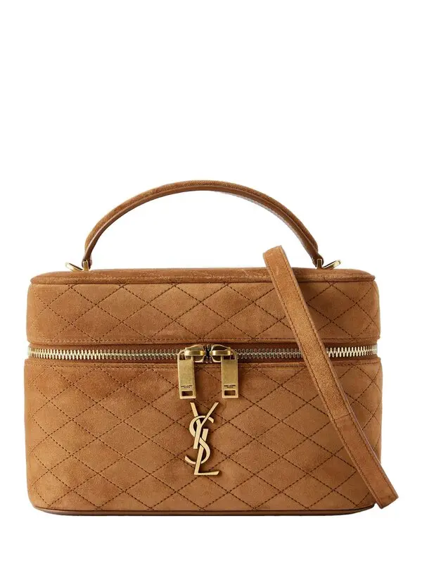 Saint Laurent Gaby Leather Mini Bag - Brown