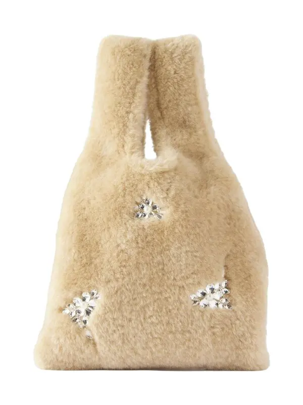 Simone Rocha Shearling-effect Shoulder Bag - Multi