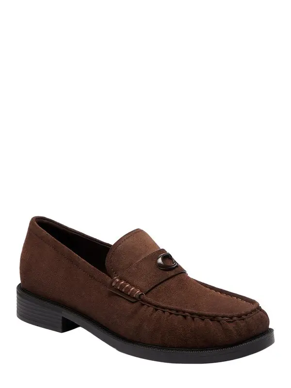 COACH Soft Loafer Shoes - Chocolate Brown