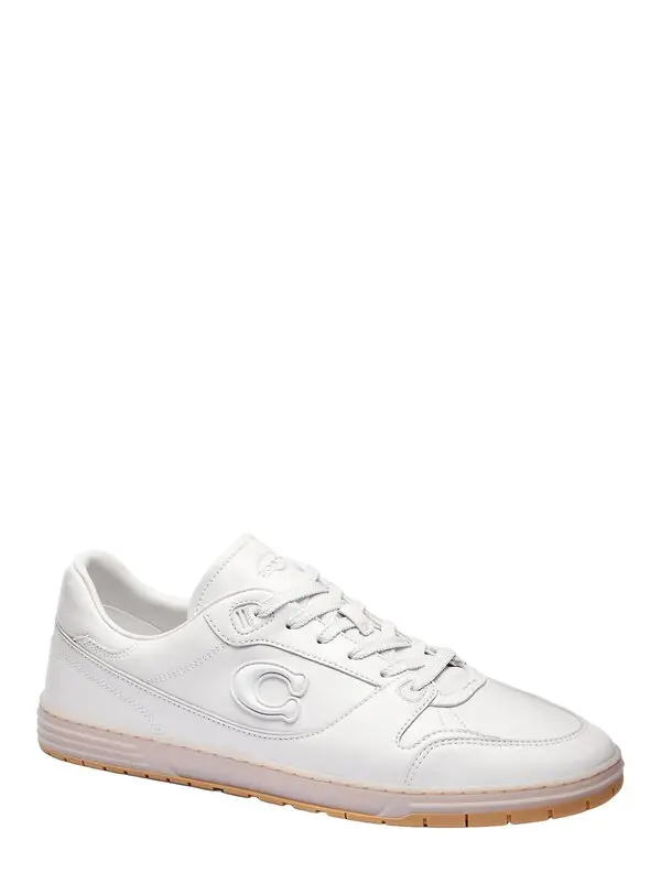 COACH Soft Soho Leather Lace-up Sneakers - White/chalk