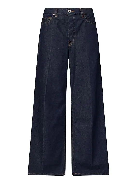 Good American Vintage Low Slung Baggy Denim Jeans - Rinse