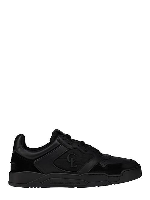 CHRISTIAN LOUBOUTIN Bsktball 1 Retero Leather Trainers - Black