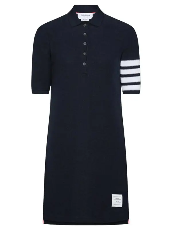 Thom Browne 4 Bar Polo Dress 'navy - Blue