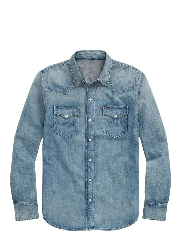 Polo Ralph Lauren Shirt 'rl Western - Blue