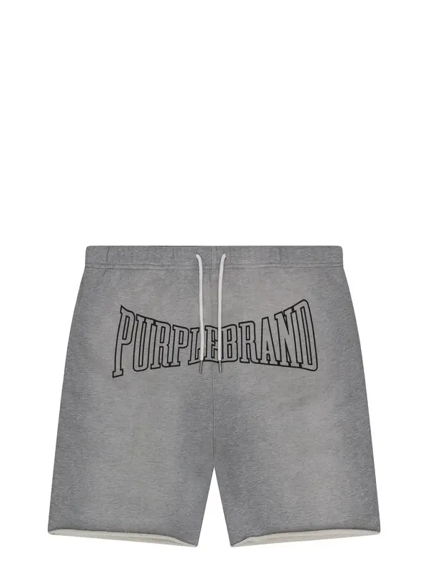 PURPLE BRAND Mwt Fleece Sweatshort 'heather - Grey