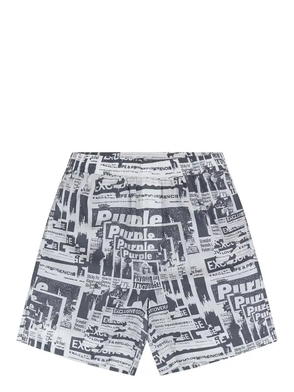 PURPLE BRAND Lyocell Pull On Shorts - Multicolor