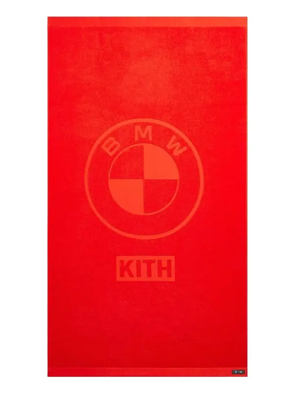 Kith For Bmw Jacquard Towel 'cinnabar - Orange