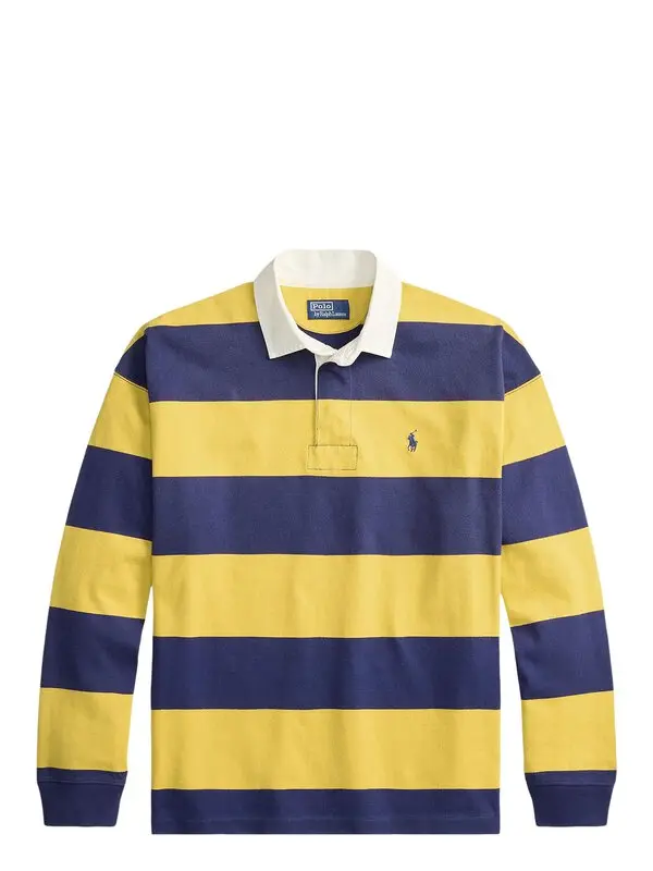 Polo Ralph Lauren Shirt 'cllgte Ylw/drk Cblt - Blue