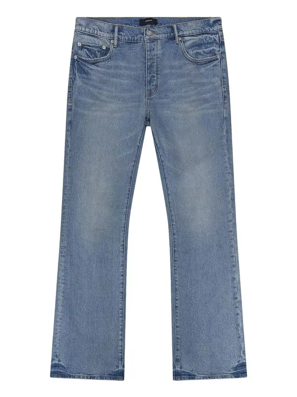 PURPLE BRAND Flare Worn 'light Indigo - Blue