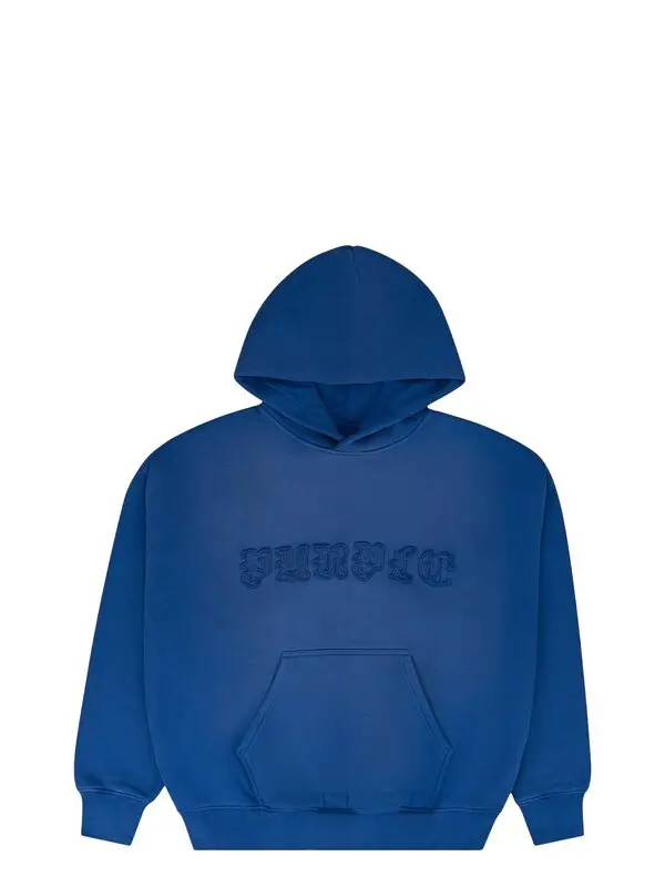 PURPLE BRAND Heavyweight Fleece Hoodie - Blue
