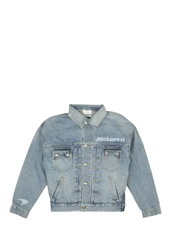 Rhude Denim Embroidered Jacket 'indigo - Blue