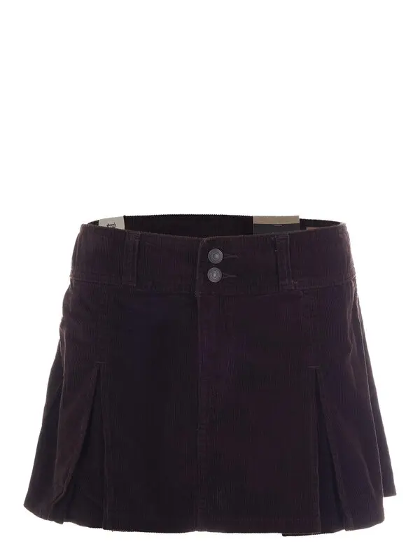 LEVI'S Corduroy Button-front Mini Skirt - Java