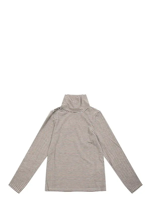 Dixie Mini Striped T-shirt - Marrone