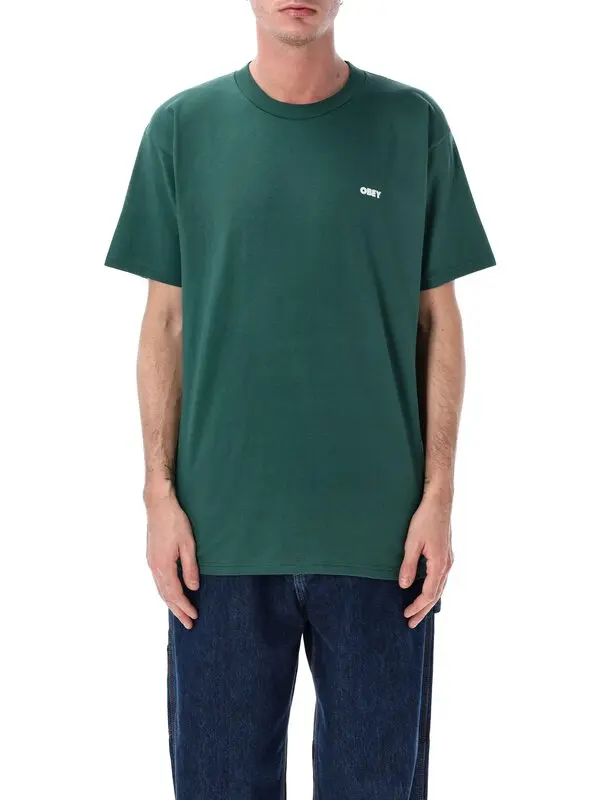 Obey In Bloom Cotton Tee - Rainforest
