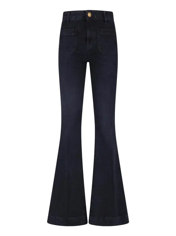 Seafarer High-rise Flare Jeans - Black