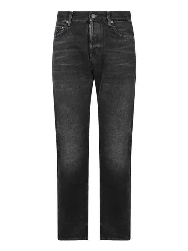 HAIKURE Italian-made 100% Cotton Jeans - Black