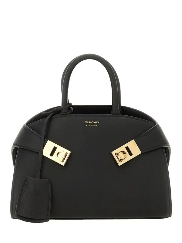 FERRAGAMO Hug' Mini Crossbody Bag - Black