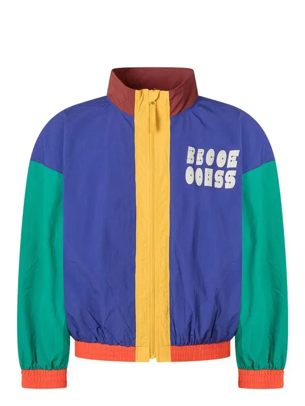 BOBO CHOSES Mini Zip-up Jacket With Logo - Multicolor