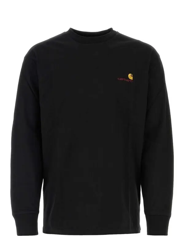 Carhartt Work In Progress American Script Long-sleeve T-shirt - Black