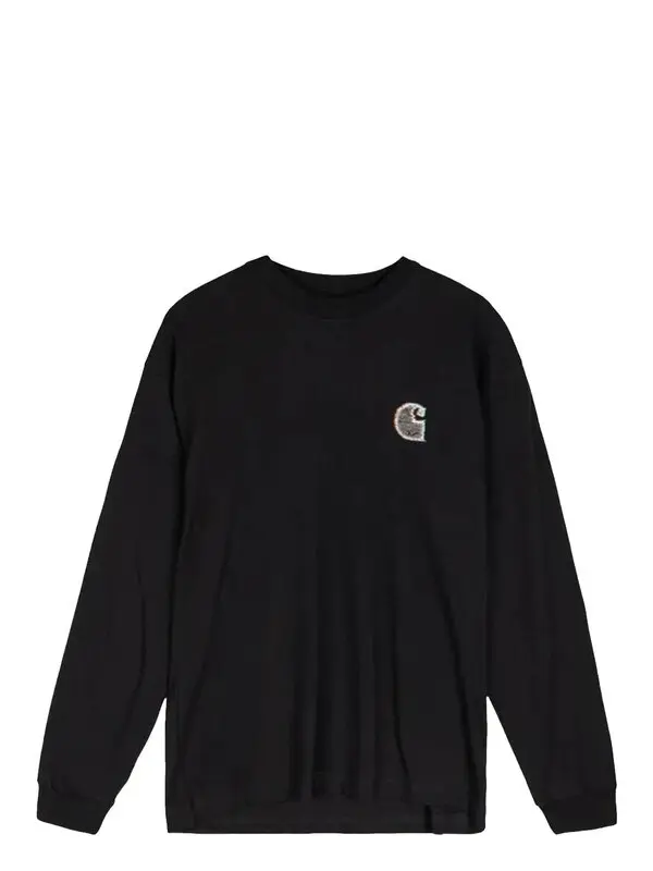 Carhartt Work In Progress Long Sleeve Mind & Soul Graphic T-shirt - Black