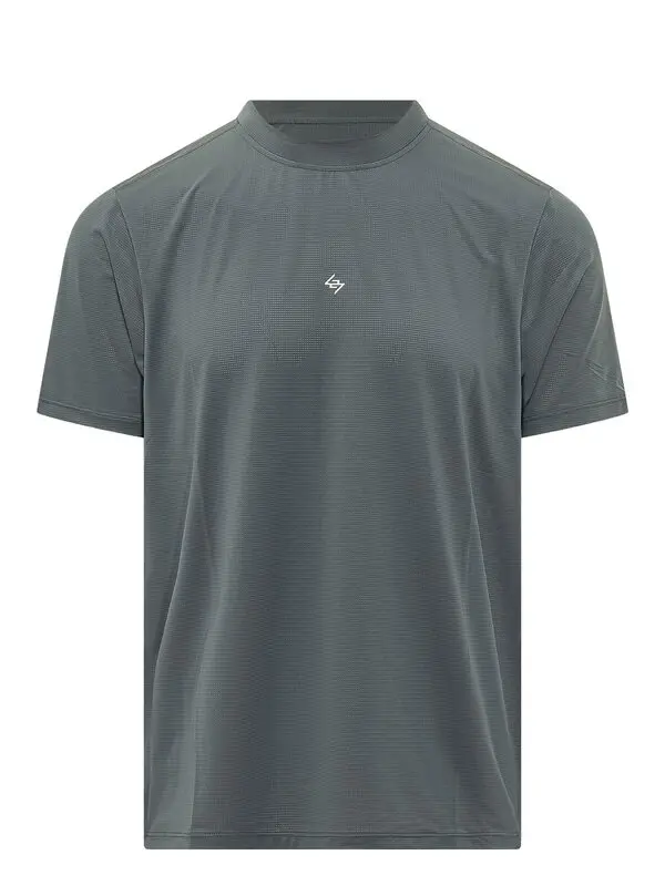 247 BY REPRESENT Mesh Logo Centrale T-shirt - Dusky Navy