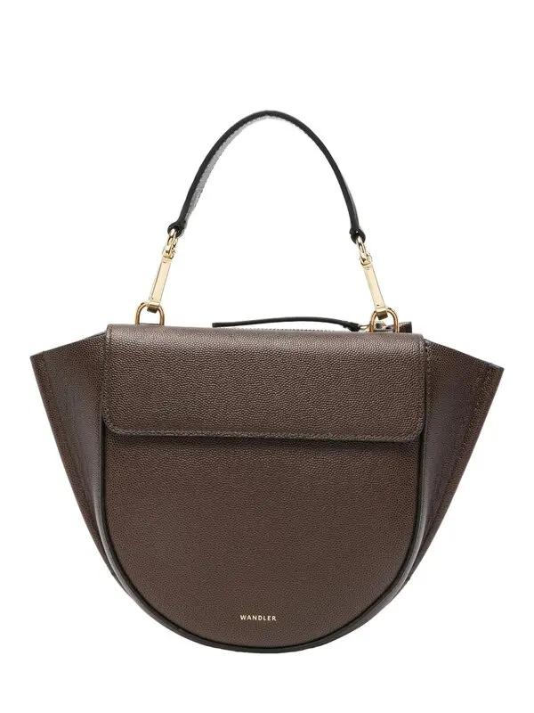 WANDLER Mini Leather Top-handle Shoulder Bag - Marrone