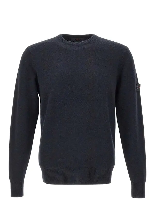 Peuterey Merino Wool And Yak Blend Sweater - Navy
