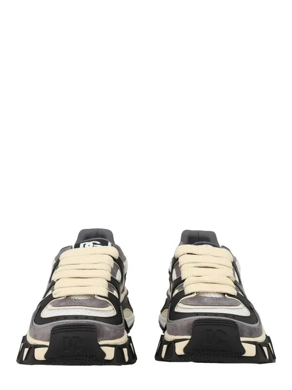 Dolce & Gabbana Statement Sneakers With Textured Upper - Multicolour
