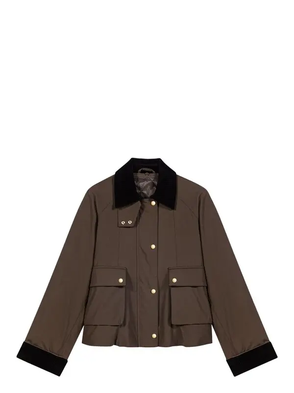 Maje Detachable Gilet Utility Jacket - Brown