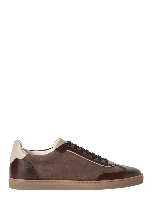 Brunello Cucinelli Suede-leather Sneakers - Brown