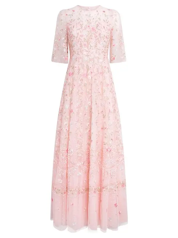 NEEDLE & THREAD Rococo Ribbon Gown - Pink
