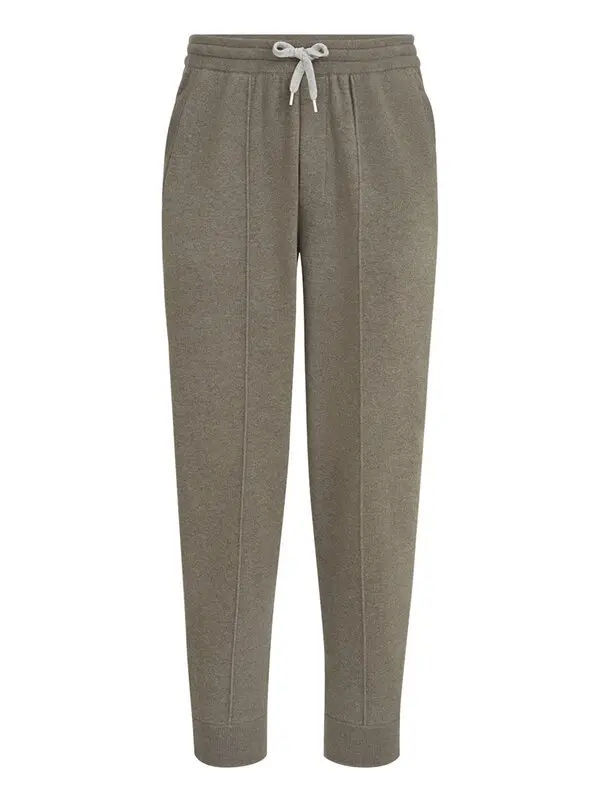Brunello Cucinelli Cashmere-blend Double-knit Sweatpants - Green