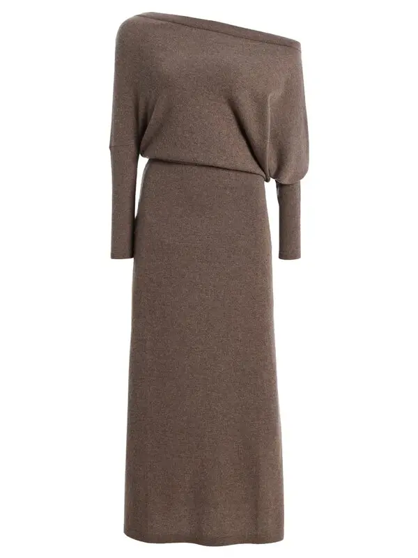 Altuzarra Kasos Cashmere Midi Dress - Brown
