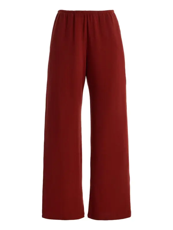LESET Lauren Jersey Pocket Pants - Red