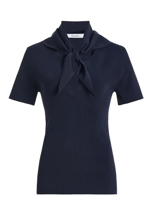 Max Mara Ribbed-knit Sweater - Navy