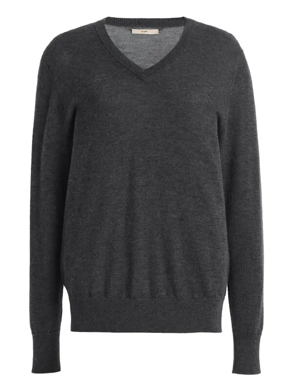 DL1961 X Olympia Of Greece Exclusive V-neck Cashmere Sweater - Grey