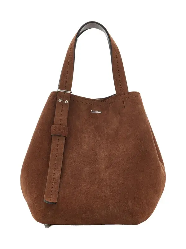 Max Mara Xs Archetipo Leather Bag - Brown