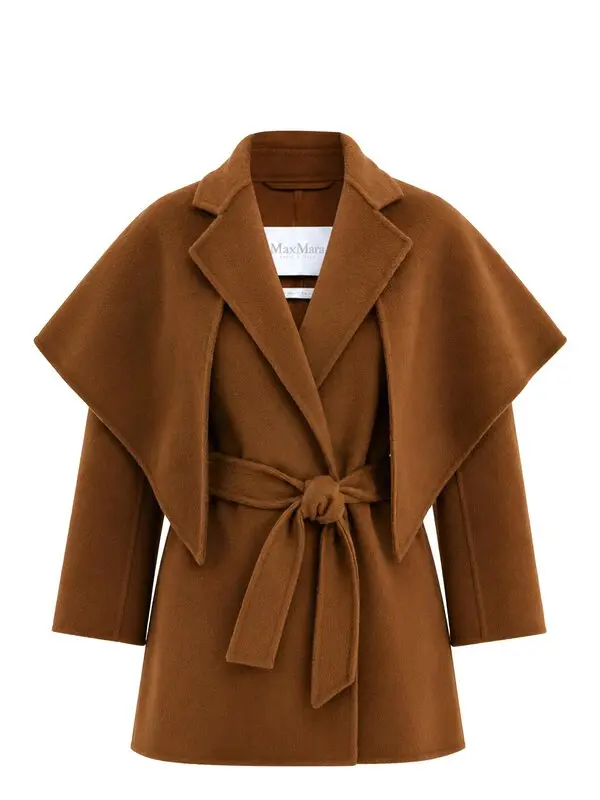 Max Mara Short Cashmere Robe Coat - Bronze