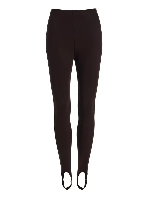 LESET Rio Jersey Stirrup Pants - Brown